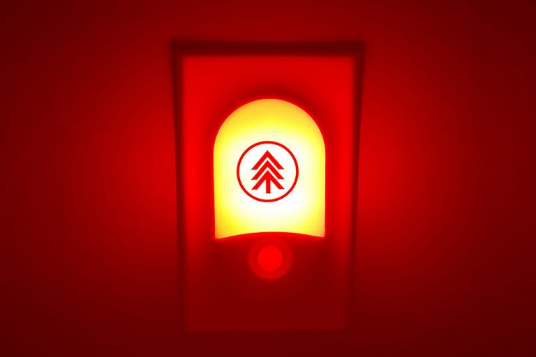 Red Motion Sensor LED Night Light – Set of 2 – Midwest Red Light Therapy
