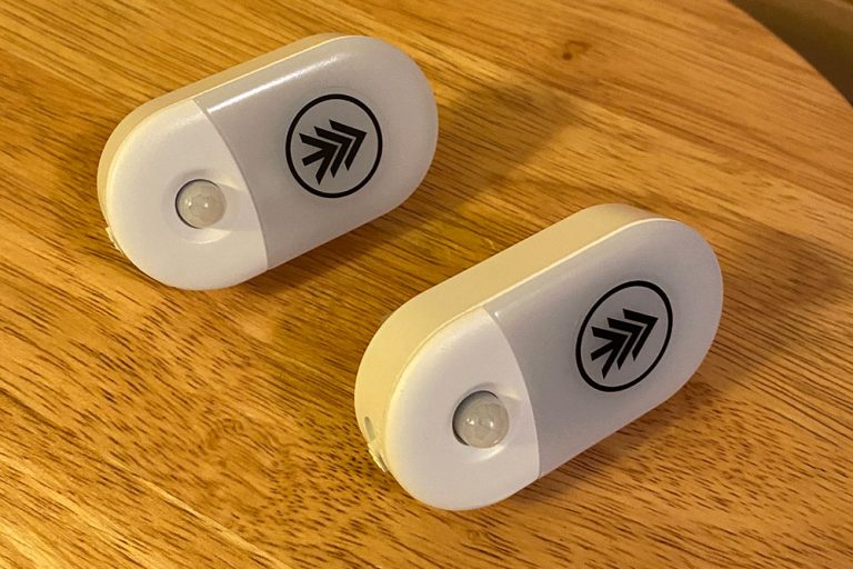 Red Motion Sensor LED Night Light – Set of 2 – Midwest Red Light Therapy